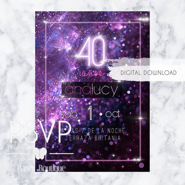 Euphoria Theme Invitation - Etsy Australia