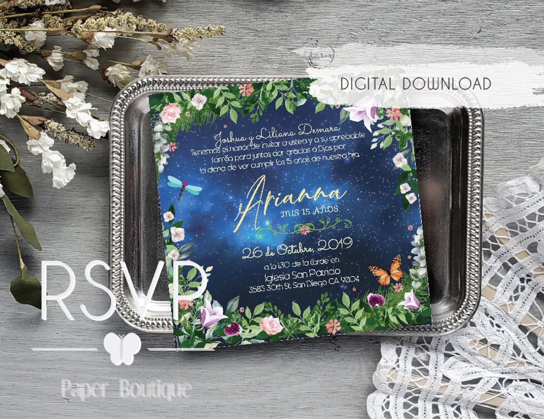 Quinceanera Invitation Midsummer Night's Dream Invitation for ...