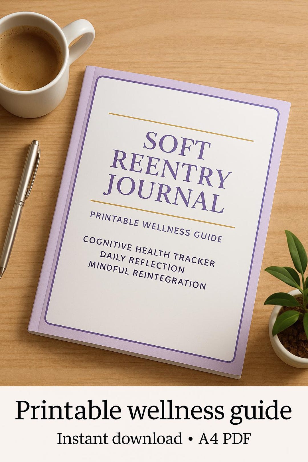 Soft Reentry Journal Printable & Fillable PDF | Cognitive Health ...