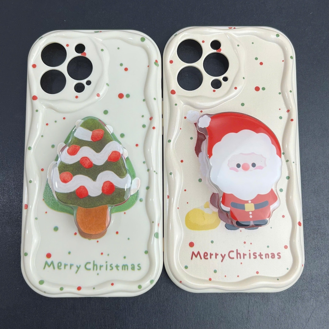 Christmas Phone Case With 3D Iring, Phone Case Xmas Cover for Iphone ...