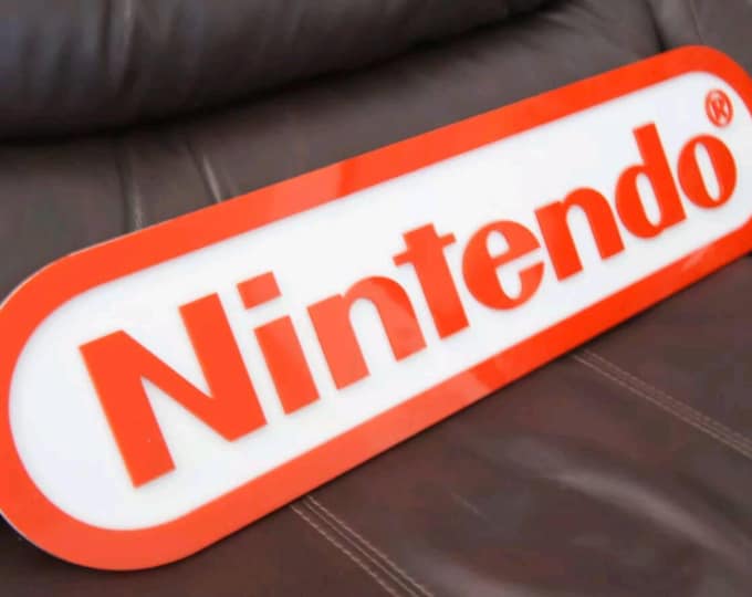 Nintendo 3D Sign - Etsy