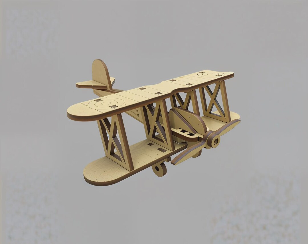 Laser Cut 3D Wooden Toy Airplane 4mm SVG File (digital Download) - Etsy