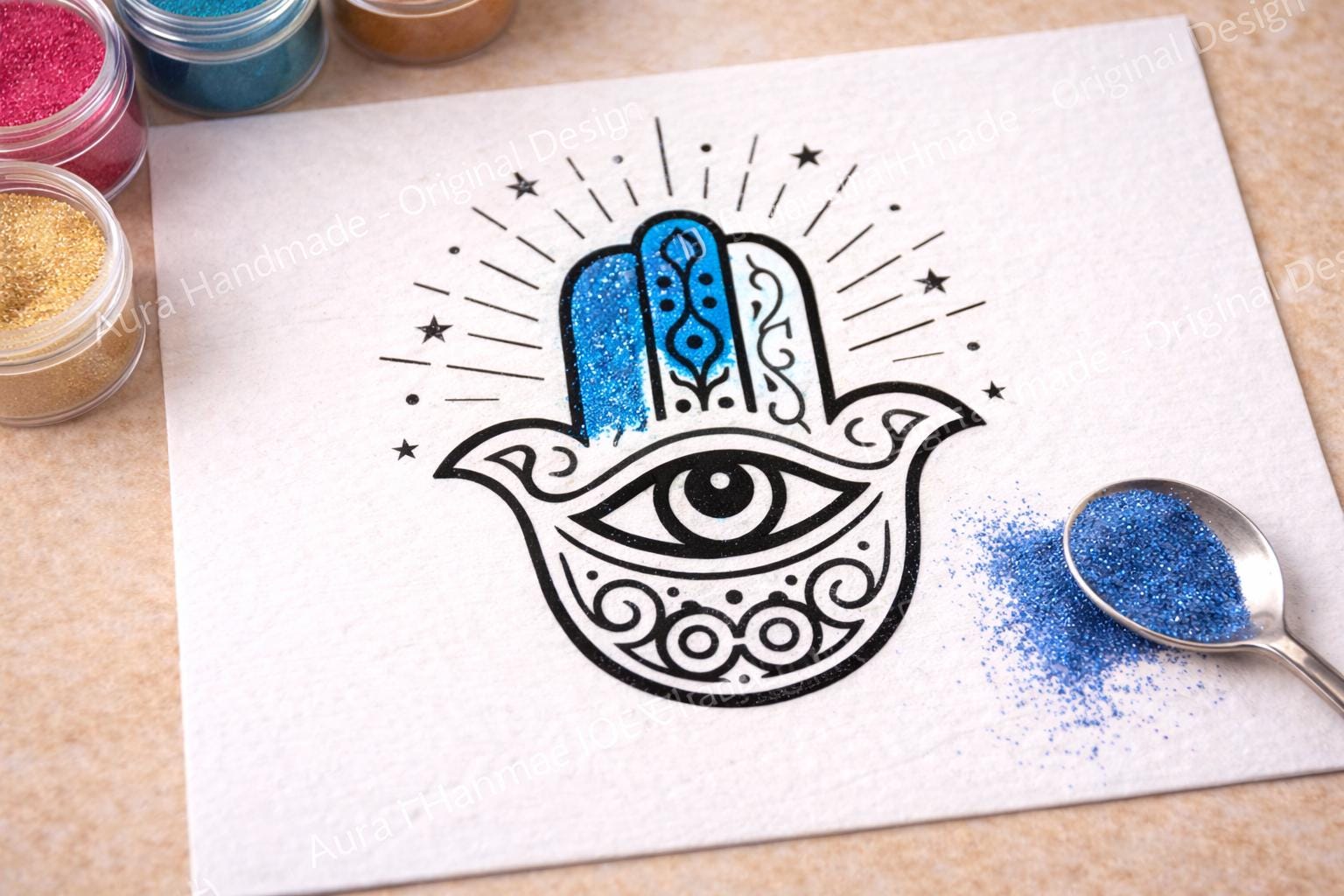 Meditation & Celestial DIY Sand Art Kit – Relaxing Canvas Craft for ...