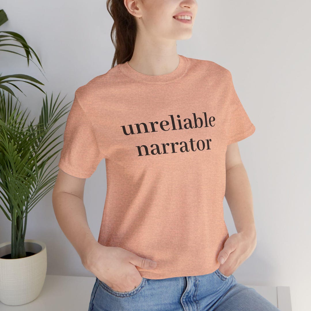 Minimalist “unreliable Narrator” Shirt – Funny English Teacher and Book ...