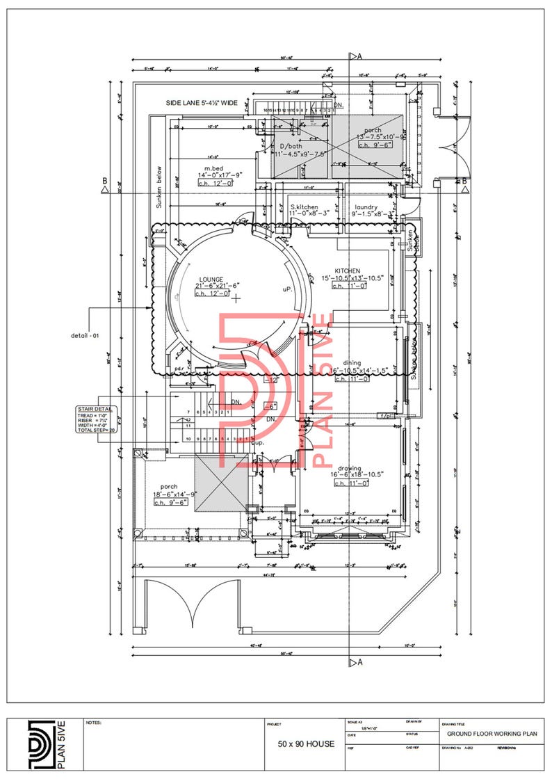 Luxury Home Plan | 6 Bed, 7 Bath Villa (PDF + DWG) - Etsy