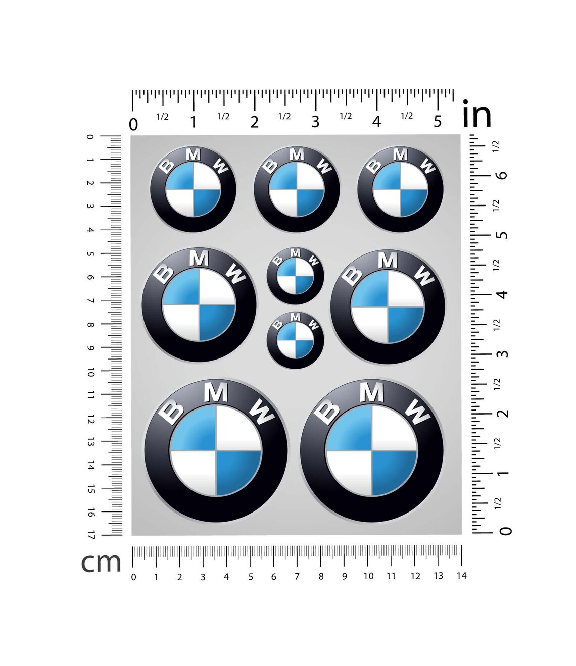 BMW Sticker Set | Premium Vinyl Decals | BMW Logo Stickers Pack ...