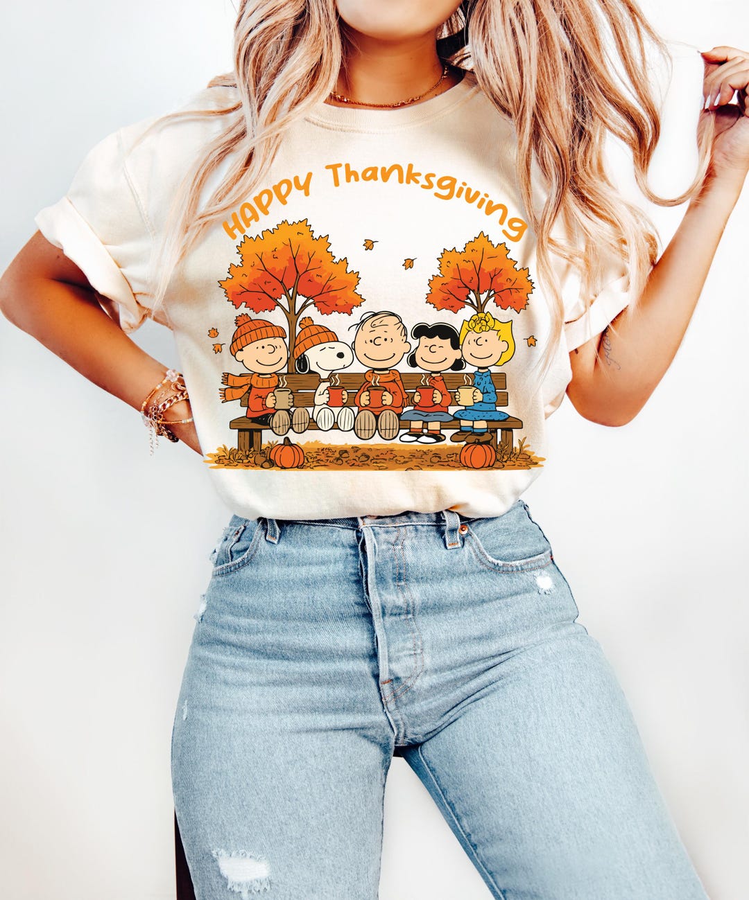Cartoon Dog Thanksgiving PNG SVG, Retro Comic Fall Design (digital ...