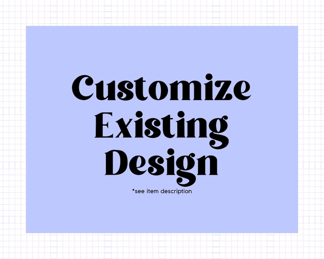 Customize Existing Design | Small Design Customization | Bookish PNG - Etsy