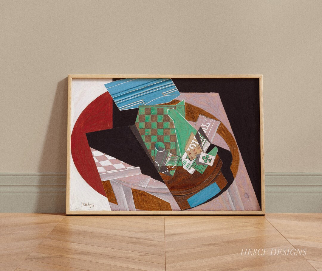 Cubist Still Life Art Print, Juan Gris, Geometric Composition - Etsy