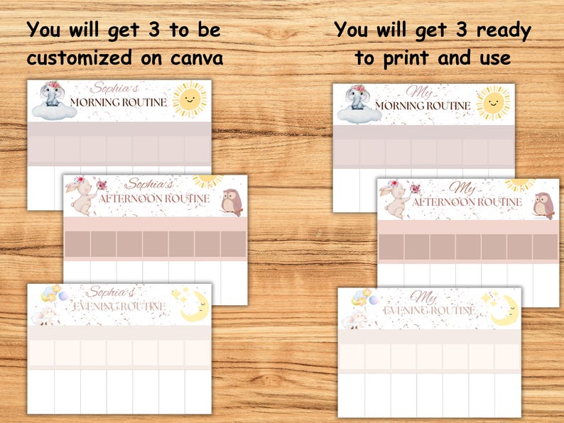 Editable Kids Routine Flip Chart, Visual Daily Schedule (digital ...