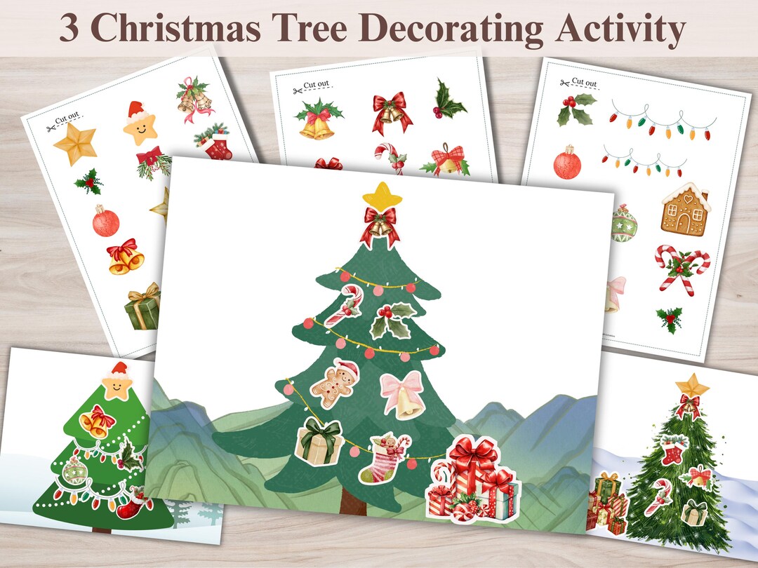Christmas Tree Decorating Activity | Printable Busy Book (digital ...