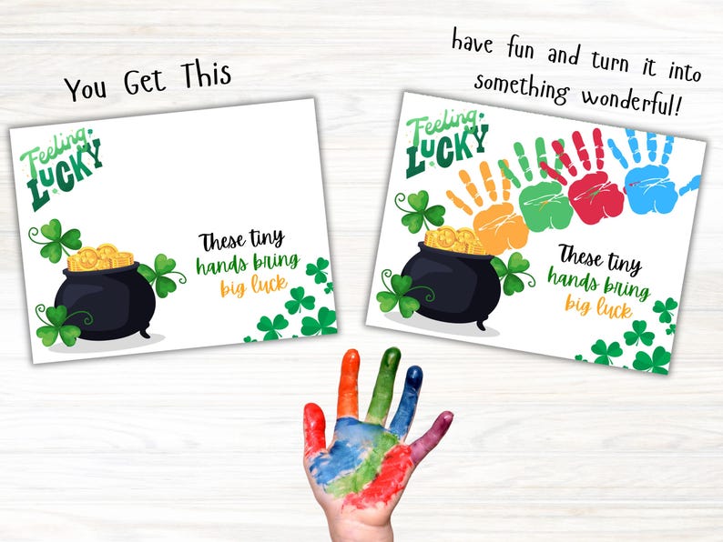 Handprint Calendar Keepsake 2026 DIY Kids Gift Memory Template for ...