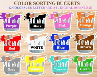 Color Sorting Jars, Color Matching Activity, Learning Colors, Toddler ...