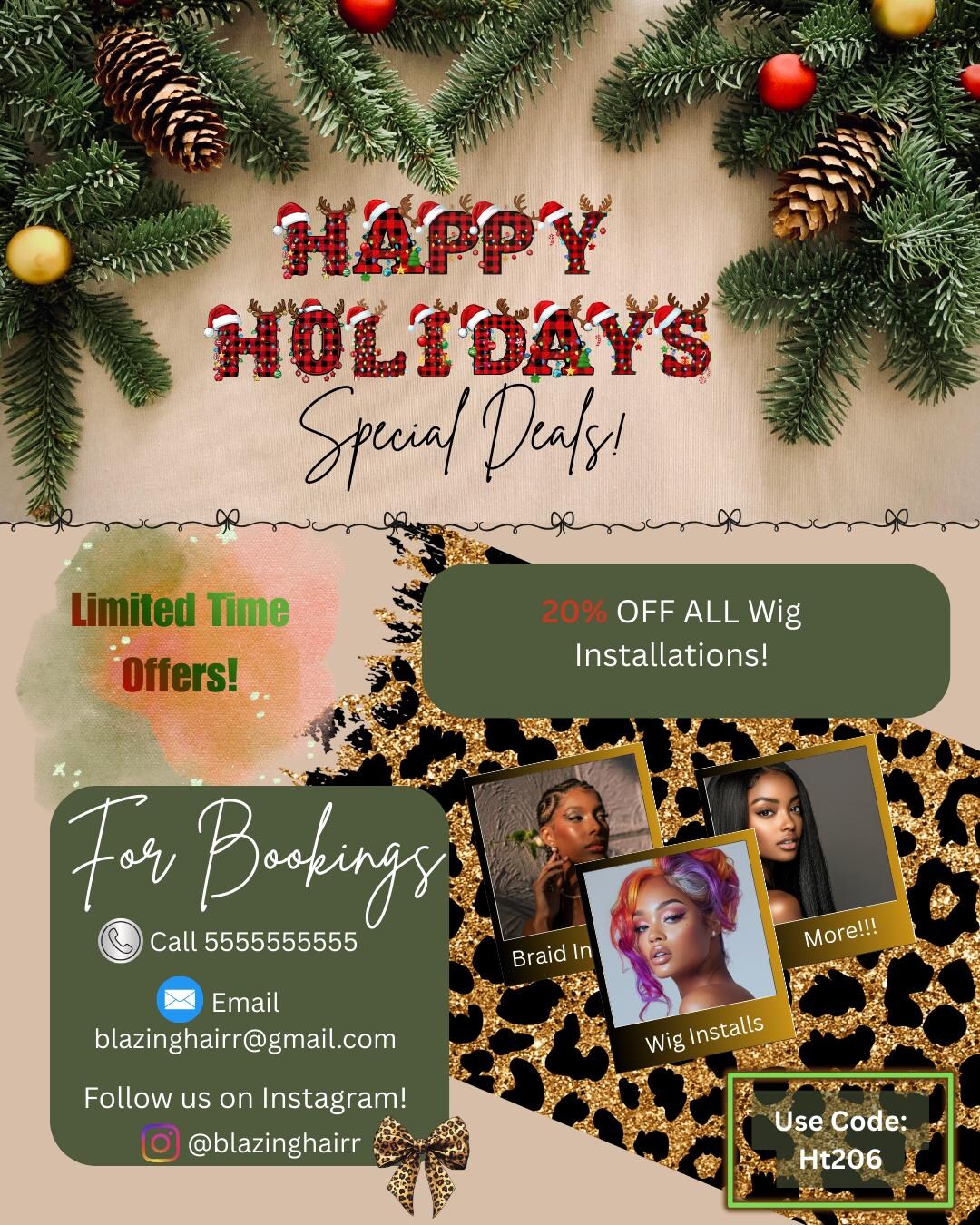Holidays Deals Ad Christmas Template - Etsy
