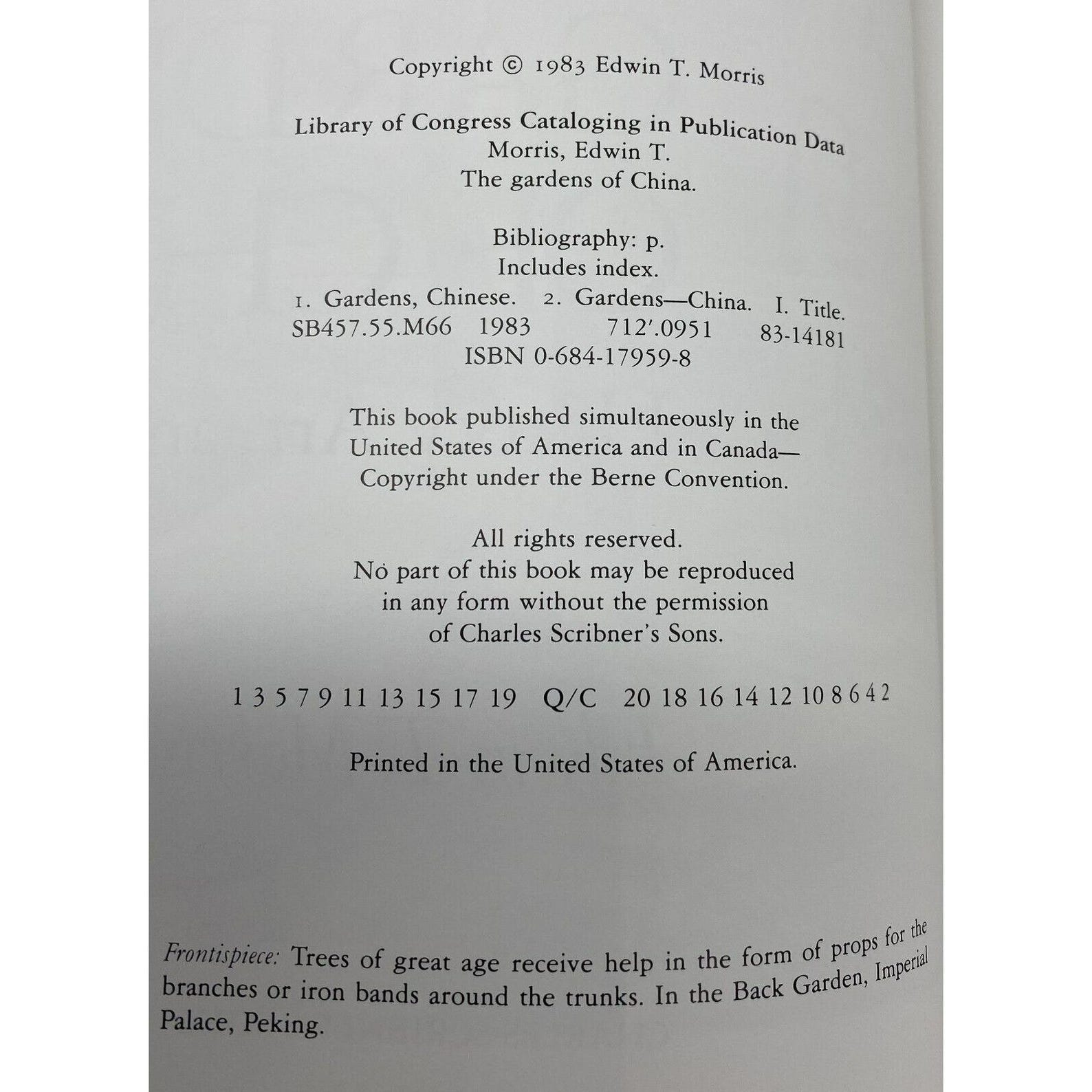 The Gardens of China History Art and Meanings Edwin T. Morris 1983 - Etsy