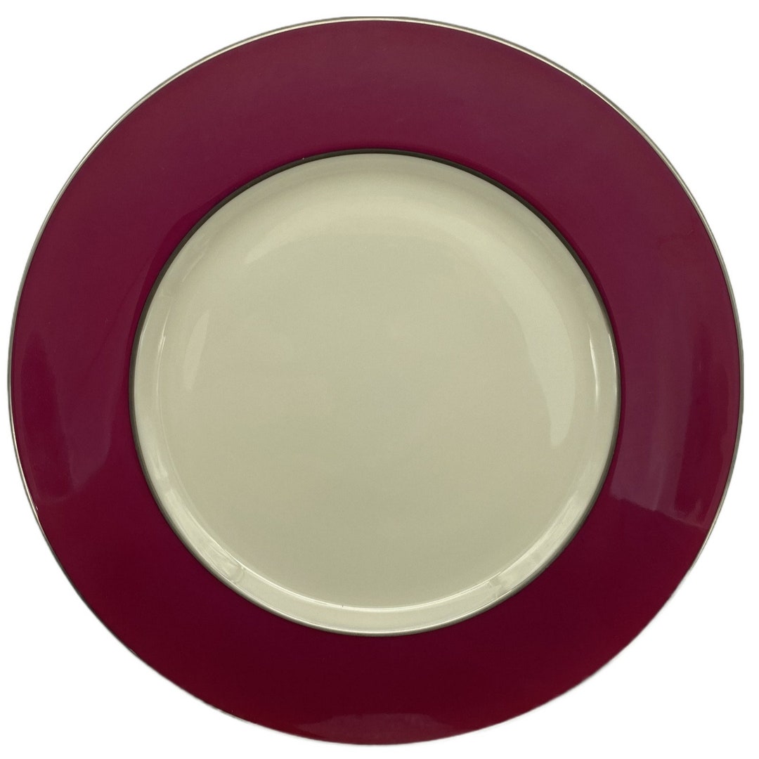 Lenox X305PR Maroon Dinner Plate - Etsy