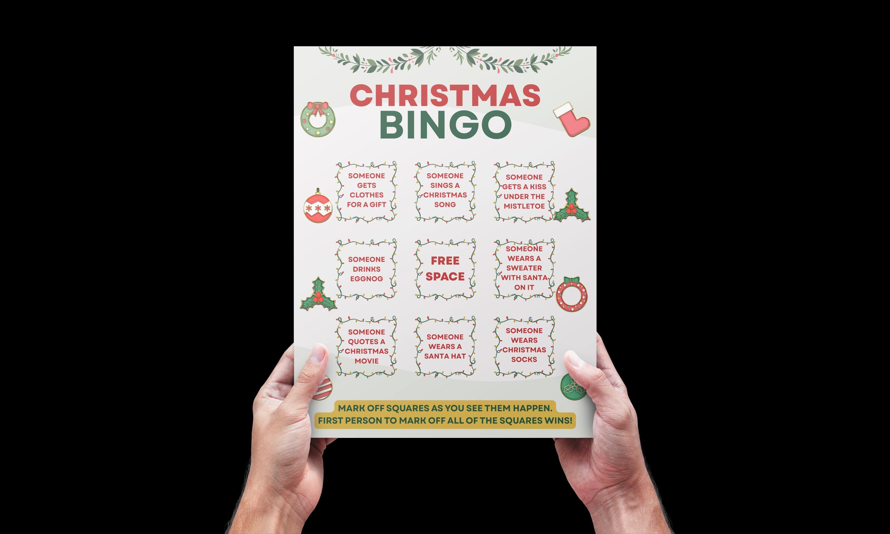 Printable Christmas Bingo Game, Party Game for Kids and Adults, Digital ...