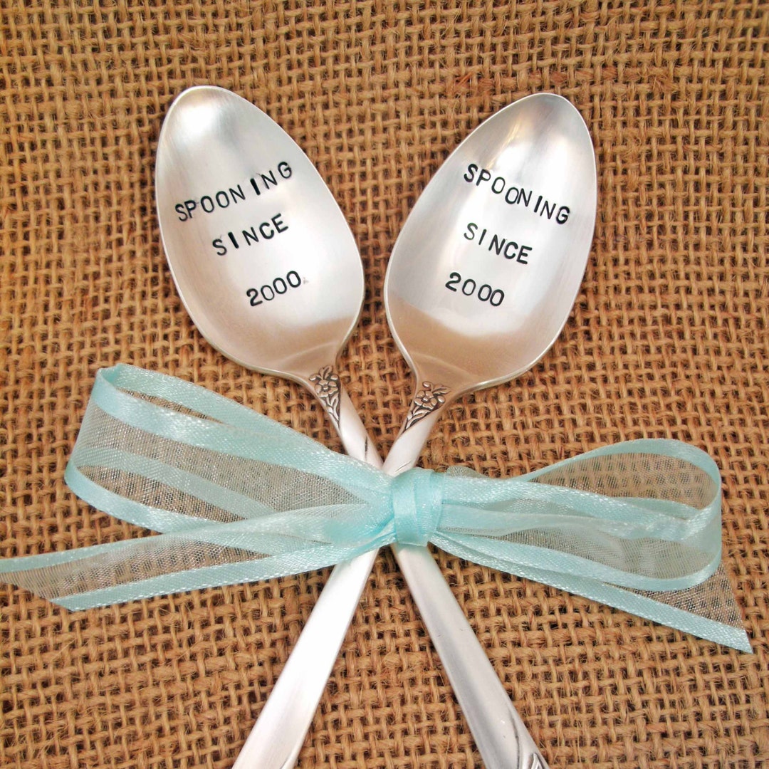 Wedding Spoons spooning Since.. Spoons Anniversary Spoons - Etsy