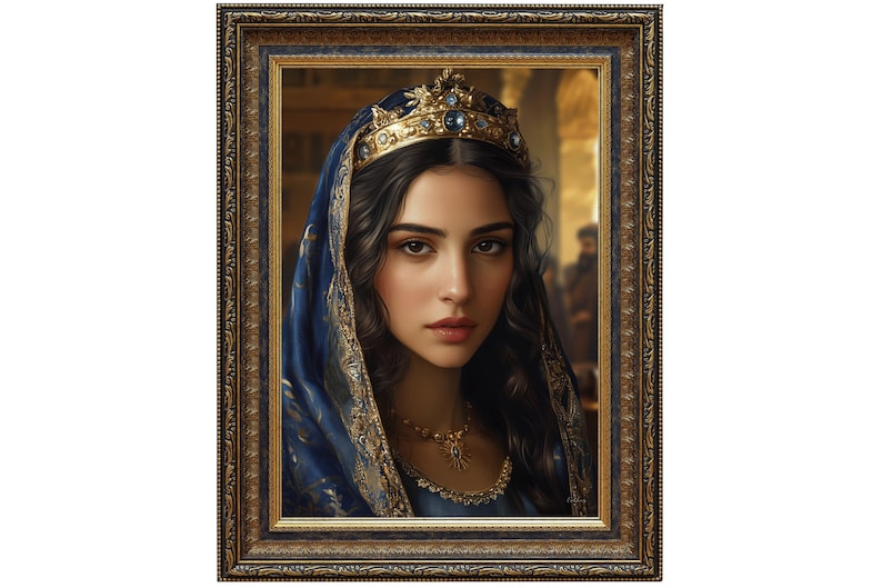 Queen Esther Biblical Portrait of Faith and Courage | Ancient Persian ...
