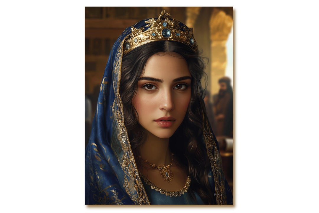 Queen Esther Biblical Portrait of Faith and Courage | Ancient Persian ...