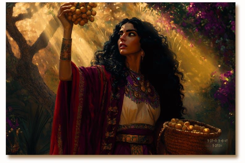 Inanna Sumerian Goddess Wall Art | Ancient Mesopotamian Mythology Print ...