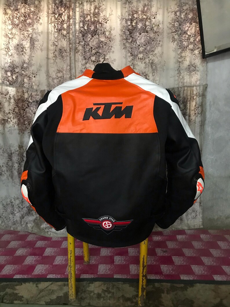 KTM Motorcycle Leather Jacket: Men's Racing Biker Jacket - Etsy Canada