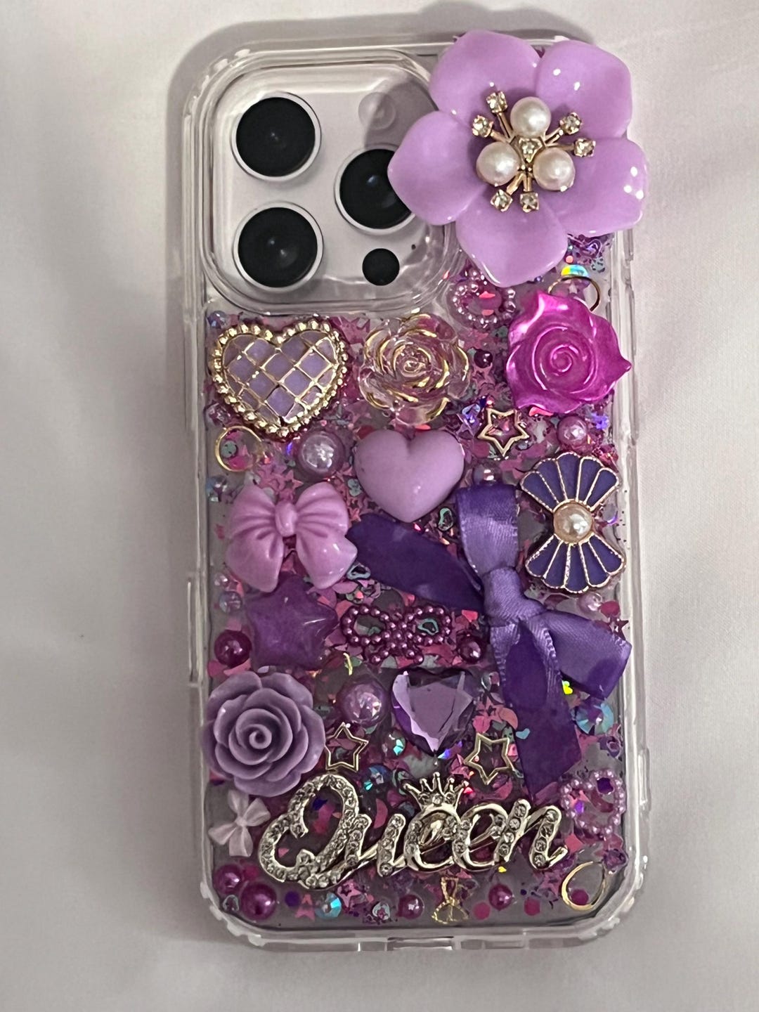 IPhone 16 Pro Junk Case Purple With Gold - Etsy