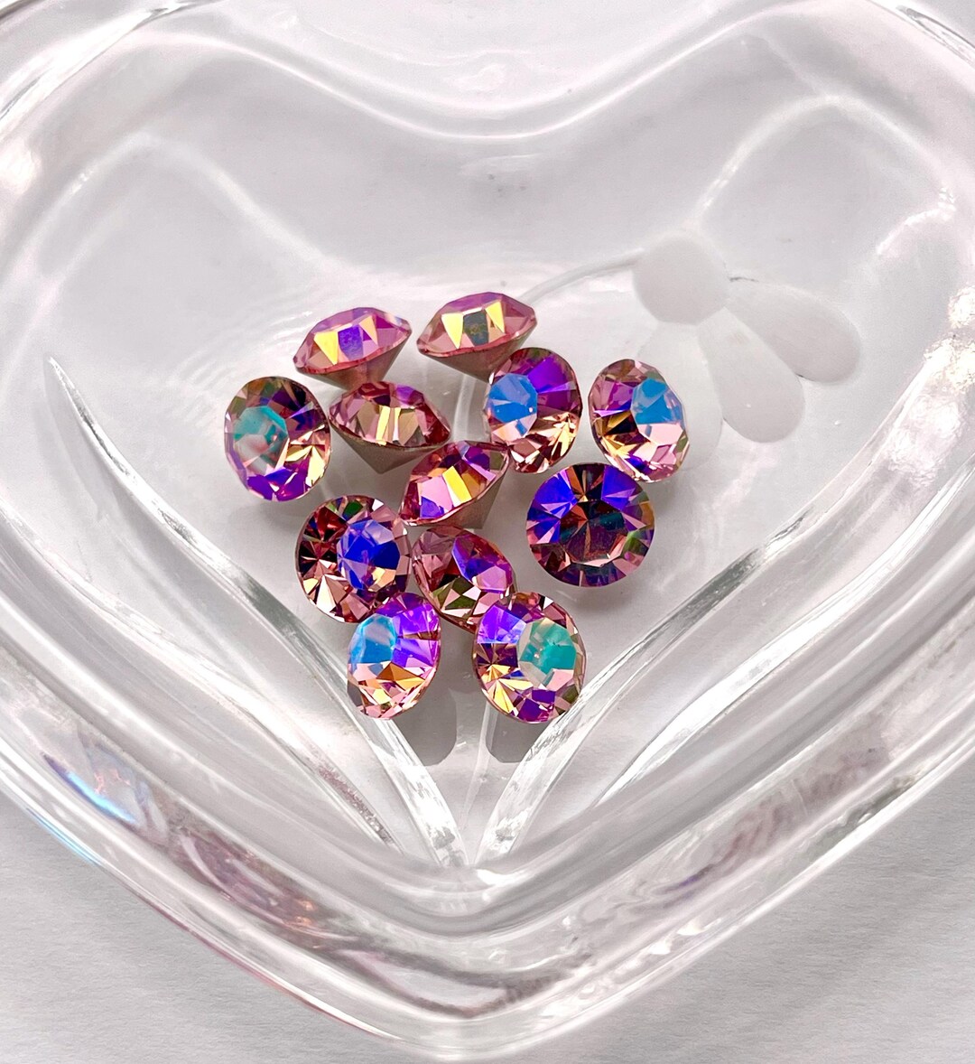Light Rose Sparkles F 39ss Preciosa Maxima Chatons - Etsy