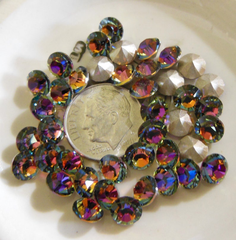 Volcano F 29ss-6mm Swarovski 1028 Xilion Chaton Rhinestones | Etsy