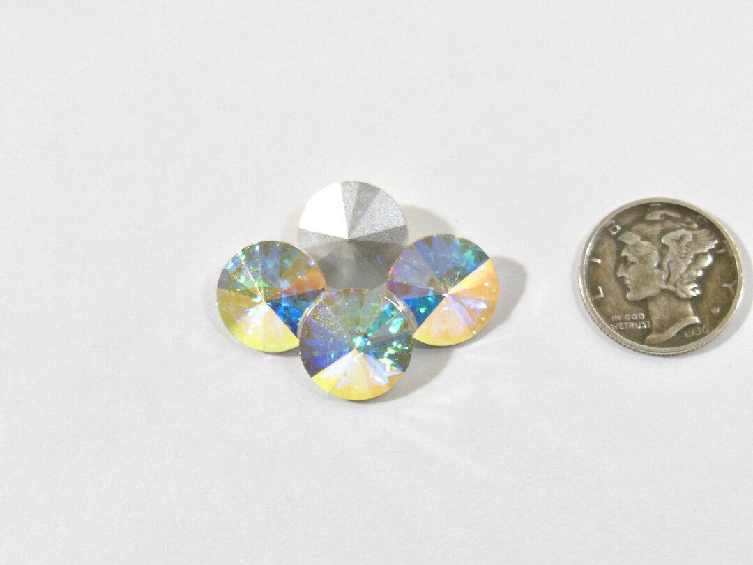 Titania F 12mm Preciosa 1122 Vintage Rivoli Stone - Etsy