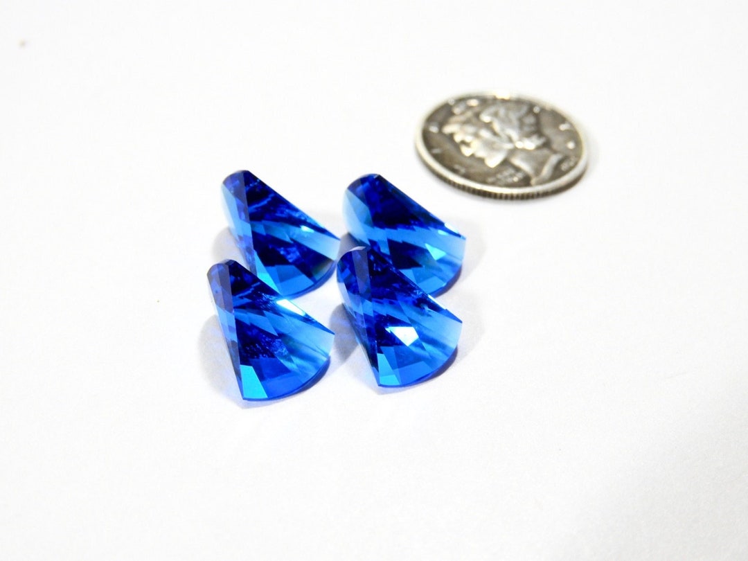 Capri Blue 12x9mm UNF Rare Vintage Swarovski Art 4832 Stone. - Etsy