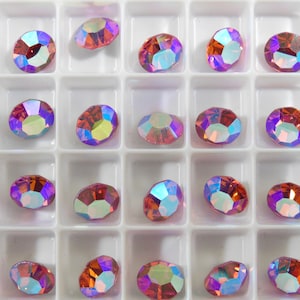 Rose AB F 35ss - 7mm Vintage Swarovski 1100 Chatons Rhinestones 12 ...