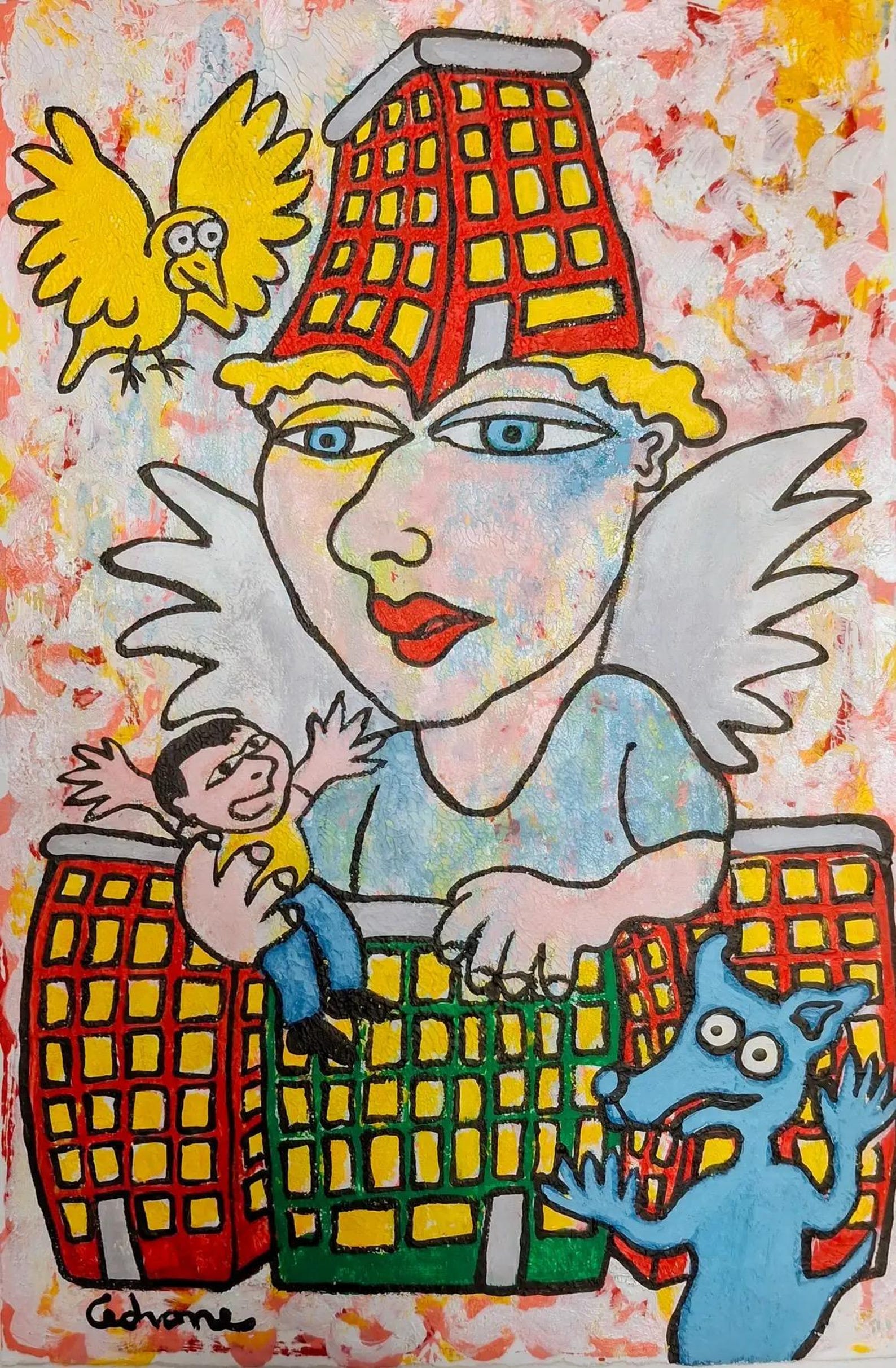 What's Going On? Acrylic Painting - Etsy