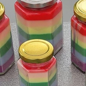 Rainbow Soy Candle - Etsy