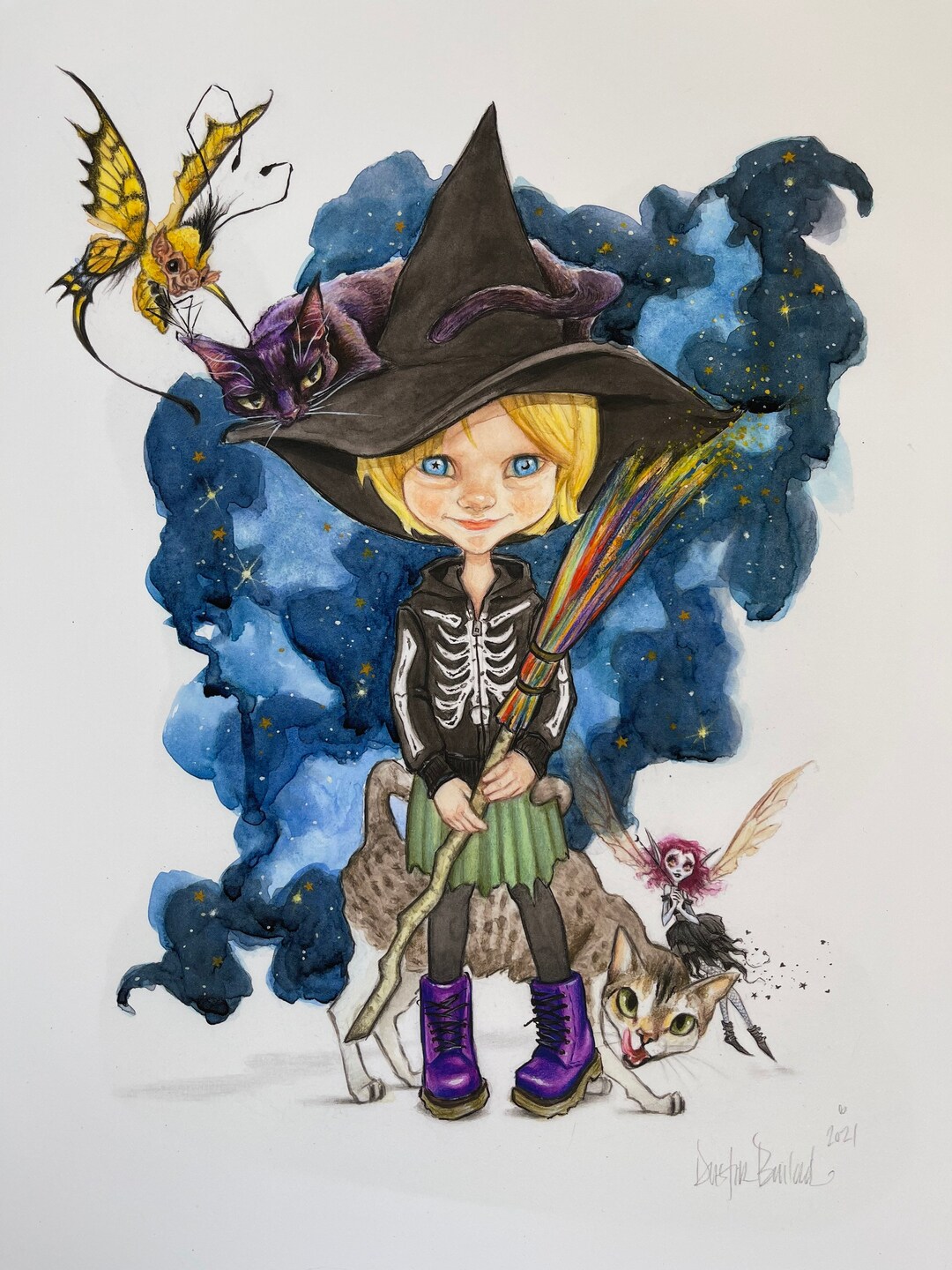 Graham Witch! Open Edition Fine Art Print. Signed by Dustin Bailard. - Etsy