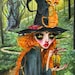 Coffee Witch and Kitty Series, Lanira and Pixie Cat 8x11 PRINTS by ...