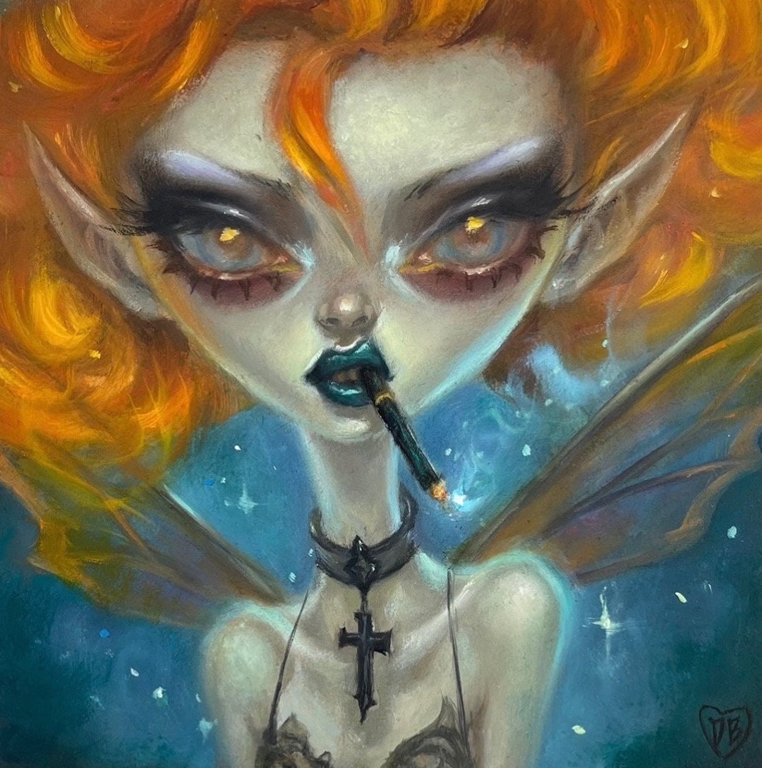 Ember Sparks Pixie, 5x5” Prints! by Dustin Bailard. - Etsy