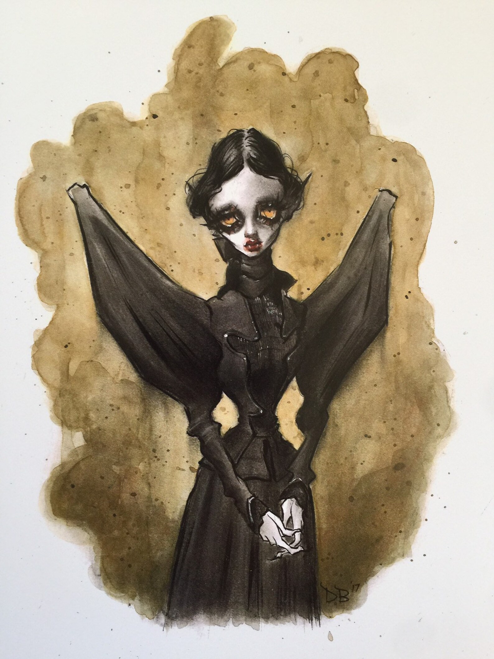 Isobella. 8x11vampire Print by Dustin Bailard. - Etsy