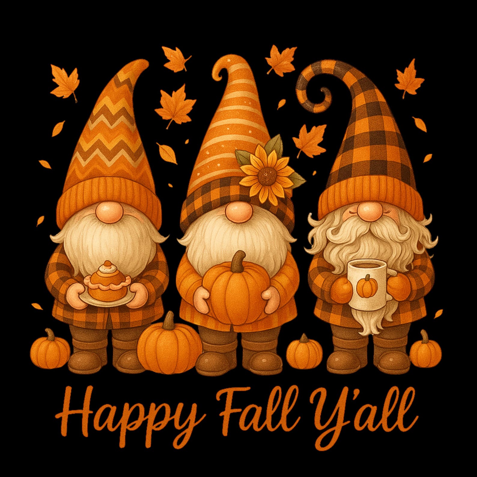 Happy Fall Y’all Gnomes PNG, Fall Sublimation Design, Autumn Gnome ...
