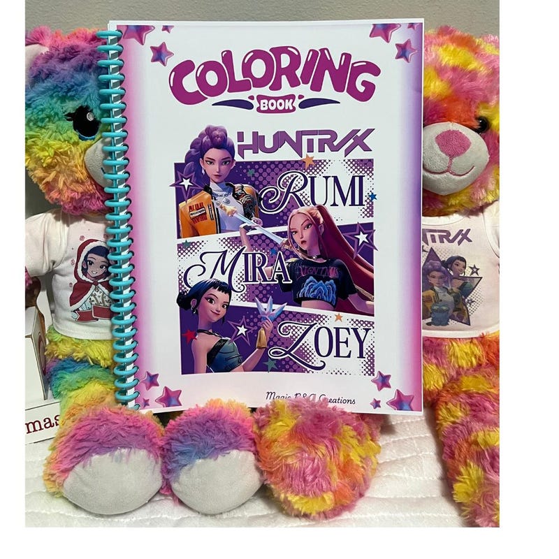 Huntrix Coloring Pages - Etsy
