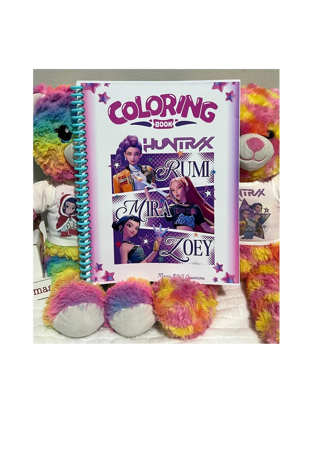 Huntrix K-pop Coloring Book (physical Copy) - Etsy