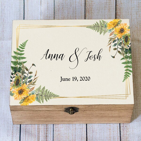 Sunflower Card Box - Etsy