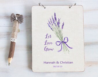 Lavender Guest Book | Etsy