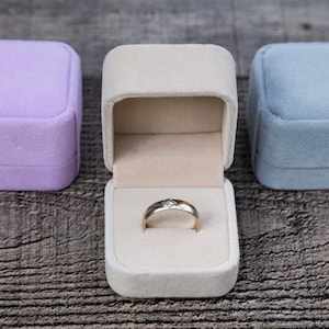 Velvet Wedding Ring Box, Luxury Wedding Box, Velvet Ring Bearer Boxes ...