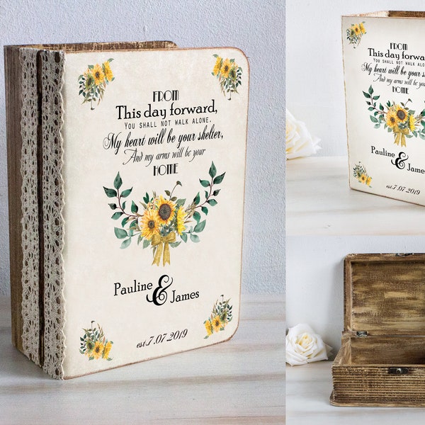 Sunflower Card Box - Etsy