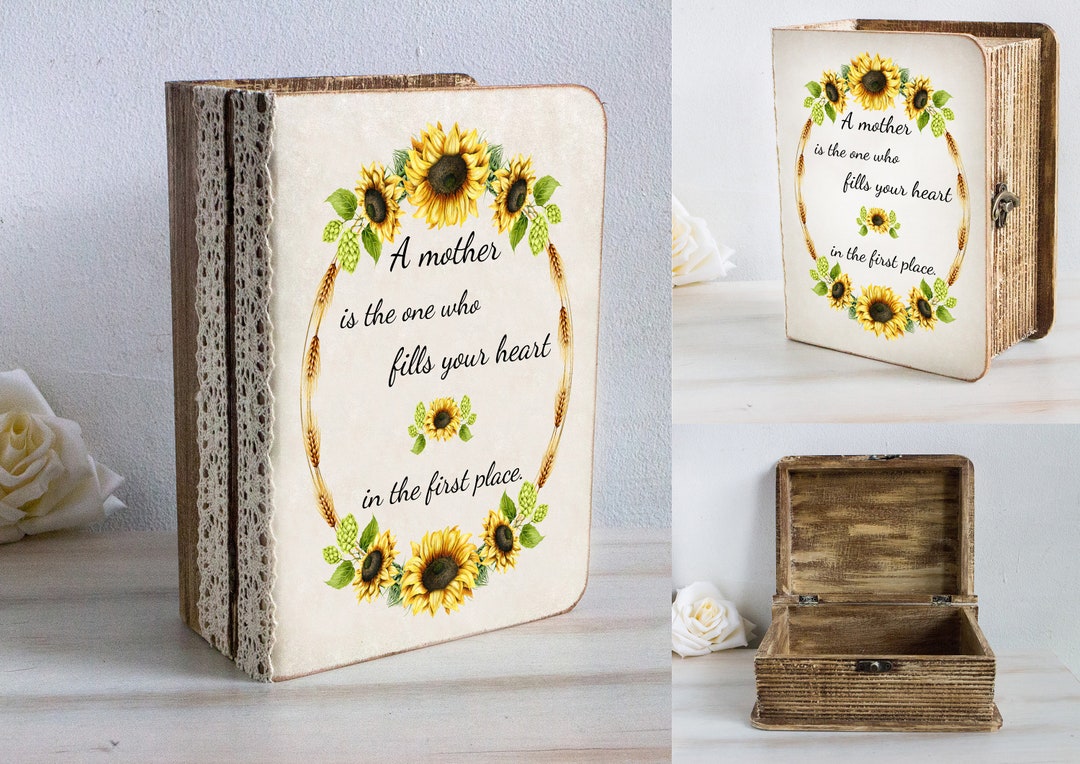 Custom Quote for Mom, Memory Box From Mother to Daughter, Mother's Day ...