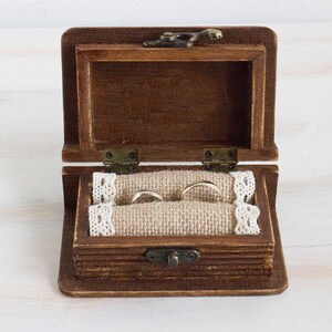 Personalized Wedding Ring Box, Sunflowers Ring Bearer Box, Wedding Box ...