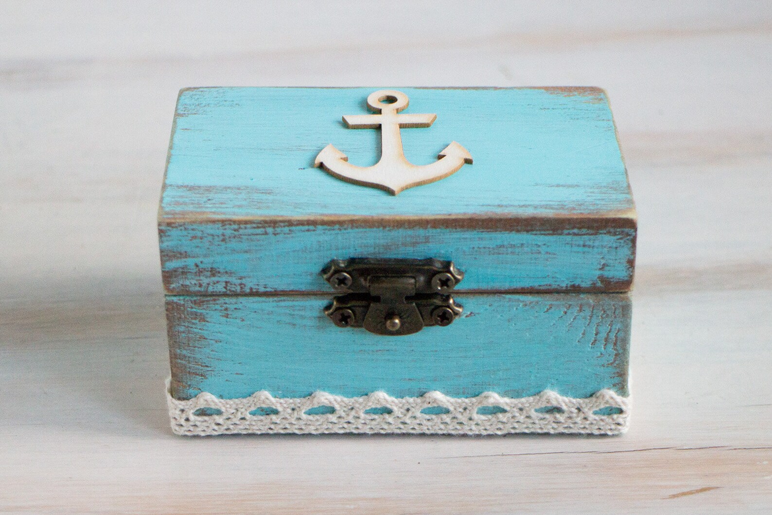 Beach Wedding Ring Bearer Box Nautical Wedding Ring Box Ring | Etsy