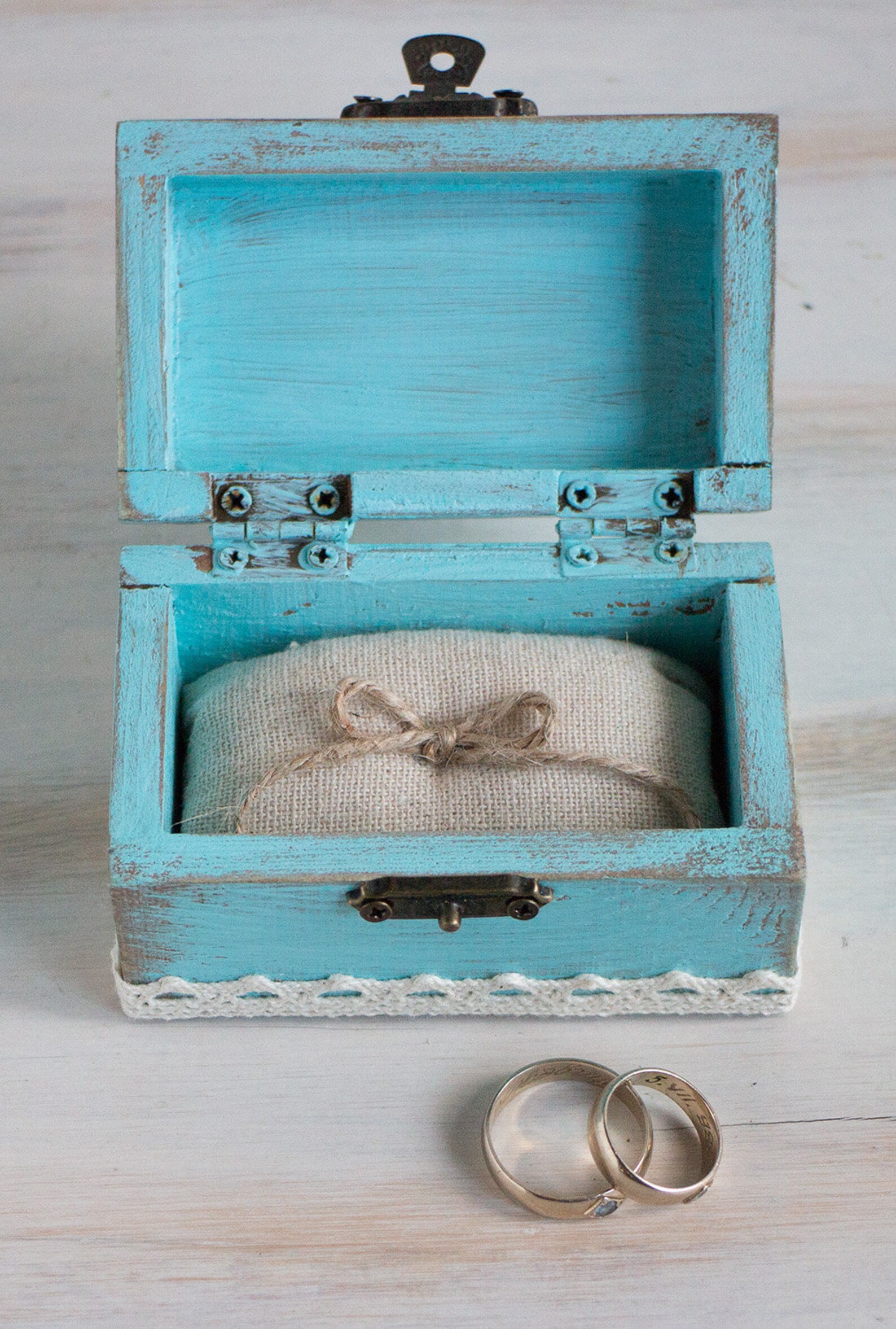 Beach Wedding Ring Bearer Box Nautical Wedding Ring Box Ring | Etsy