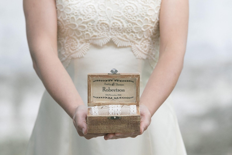 Wedding Ring Box, Personalized Wedding Box, Save the Date Box, Ring ...